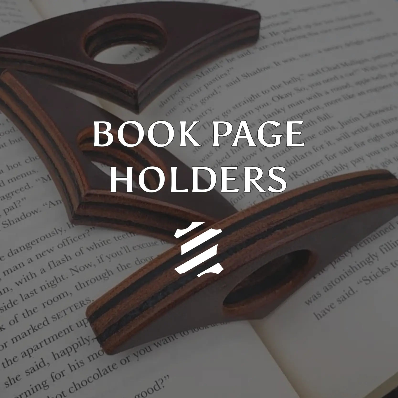BOOK PAGE HOLDERS – Rowsome Leather