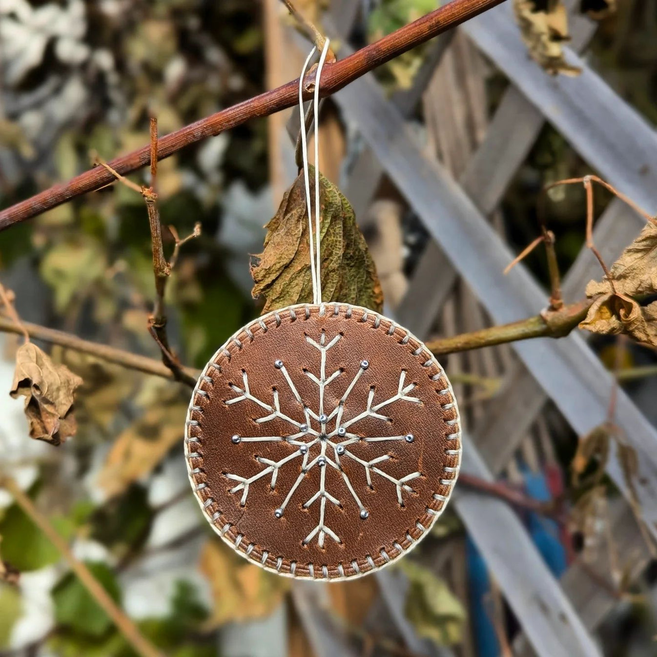 Christmas Ornaments | Set of Three Embroidered – Rowsome Leather